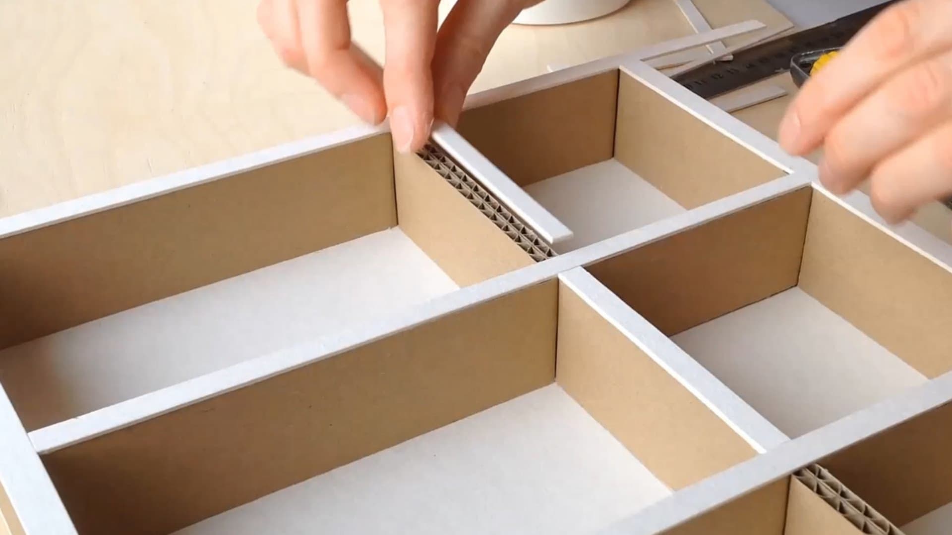 Learn How to Make a DIY Cardboard Desktop File Organizer ...