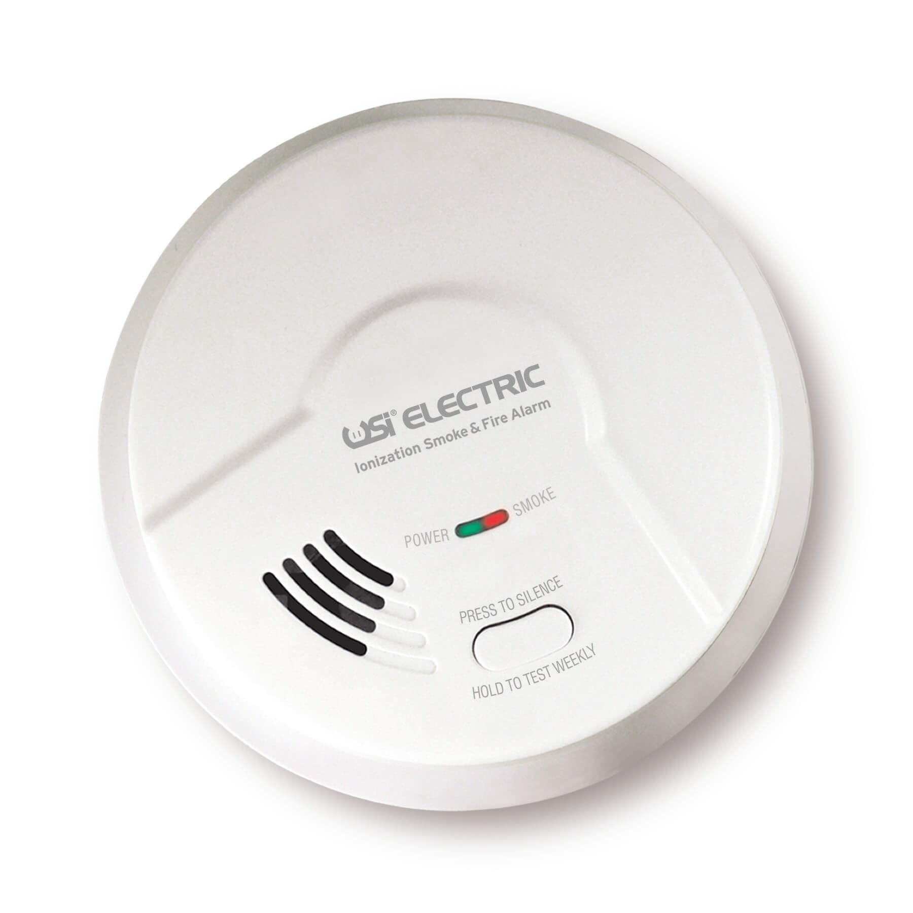 USI Electric Ionization Smoke Detector & Fire Alarm, Hardwire w ...