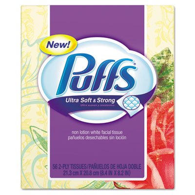 Puffs Ultra Soft & Strong 2-Ply Facial Tissue 56 Count ( 35038 ...