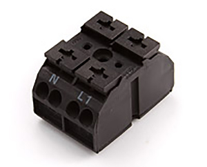 Wago 862-Series 2-Pole Chassis Mount Terminal Block, Black (Wago 862 ...
