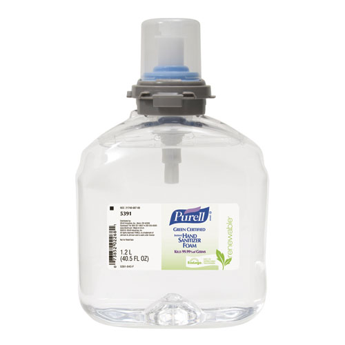Purell TFX Green Certified Hand Sanitizer Foam 1200 mL Refill ( 5391-02 ...