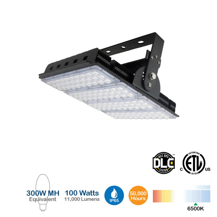 BrightStar 100W LED Low Bay Light, 11000 Lumens (BrightStar FPB100W-BK ...
