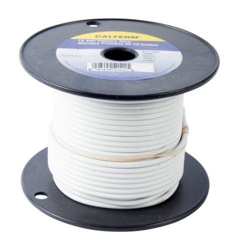 Calterm 100 FT #10 AWG White Primary Copper Wire (Calterm 52122 ...