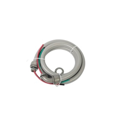 Bergen 6-ft AC Whip, Liquid Tight, Non-Metallic, 10 AWG Red/Black, 8 ...