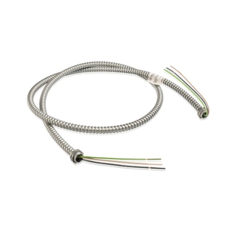 Bergen 6 FT 18/3 Fixture Whip Solid Steel Snap-In (Bergen BFW1836S ...