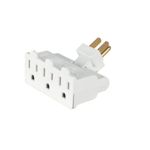 Eaton Wiring 125V 3 Outlet Swivel Tap, Single Receptacle (Eaton Wiring ...
