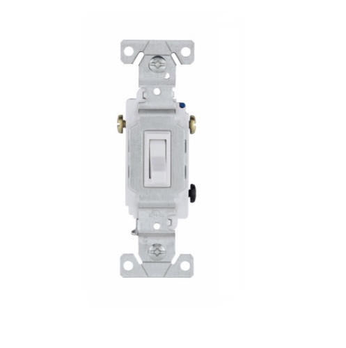 Eaton 15 Amp 3-Way Toggle Switch, Residential, White (Eaton 1303W ...