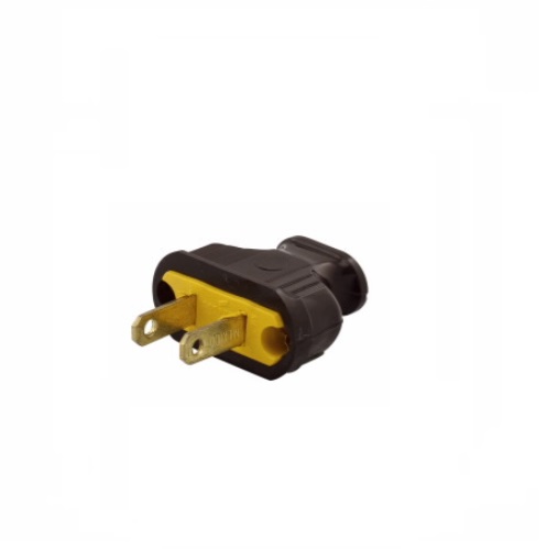 Eaton Wiring 15 Amp Plug w/ Flat, NEMA 1-15P, Black (Eaton Wiring 1912B ...