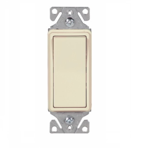 Eaton 15 Amp Lighted 3-Way Rocker Switch, Almond (Eaton 7513A ...