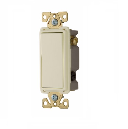 Eaton Wiring 20 Amp 4-Way Lighted Rocker Switch, Light Almond (Eaton ...