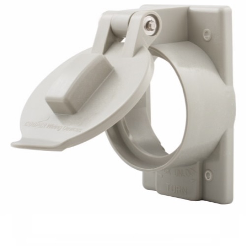Eaton Wiring Weatherproof Receptacle Cover for 50 Amp Locking Devices ...