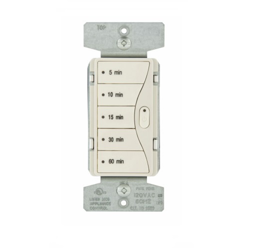 Eaton Wiring 1800W Minute Timer w/ OFF Button, 5-Button, Desert Sand ...