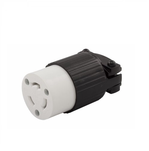 Eaton Wiring 20 Amp Locking Connector, Industrial, NEMA L6-20, Black ...