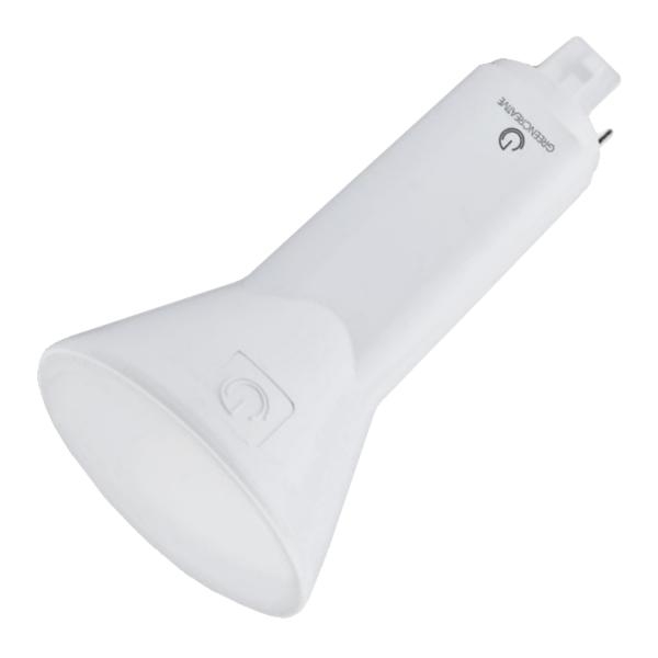 Green Creative 6.5W Vertical LED PL Bulb, 620 lm, Hybrid, 4000K (Green ...