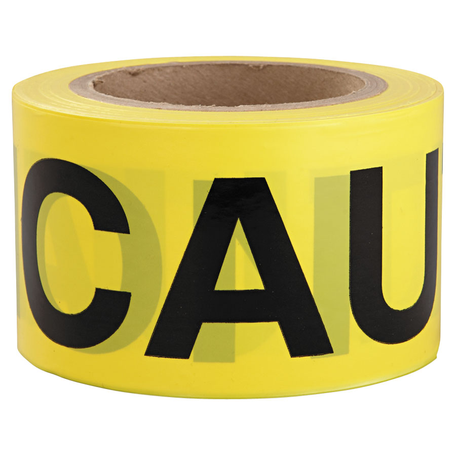 3" X 300' Yellow Caution Barricade Safety Tape ( 600CC-300 ...
