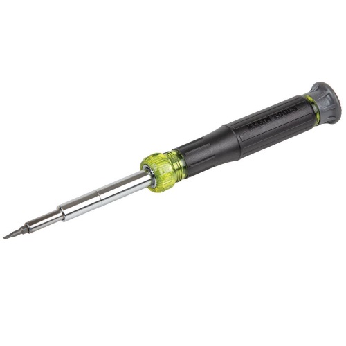 Klein Tools 14-in-1 Precision Screwdriver/Nut Driver, Black & Yellow ...