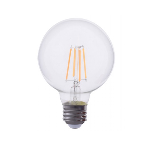 MaxLite 3W LED G25 Bulb, Dimmable, E26, 350 lm, 120V, 2700K, Clear ...