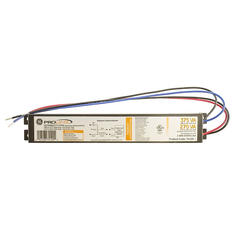 Step Down Transformer from 480V to 277V, 375 Watt Max ( SDT4802776 ...