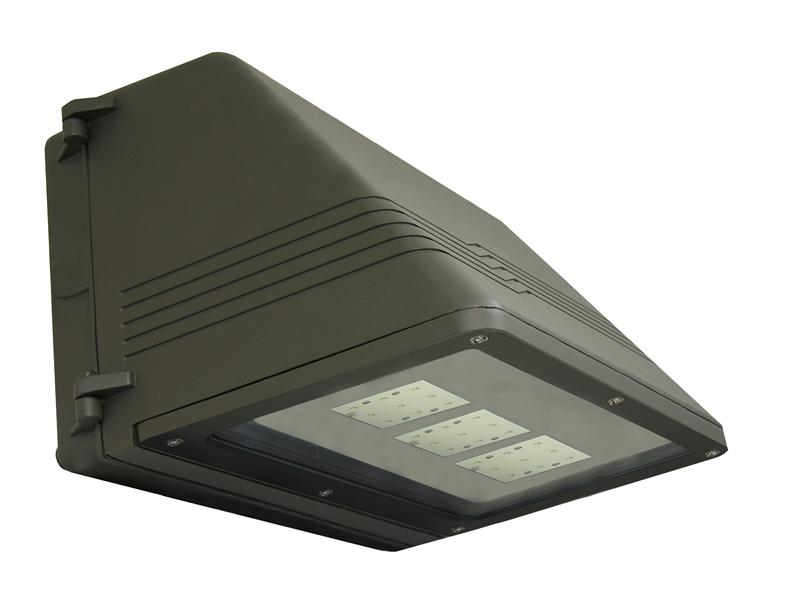 MaxLite 120V Photocell 40W LED Cutoff Security Wall Pack Light, 347V ...