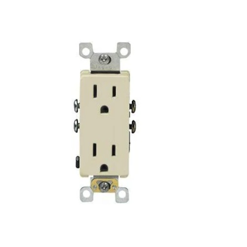 HomElectrical 20 Amp Tamper Resistant Decora Duplex Receptacle Outlet ...