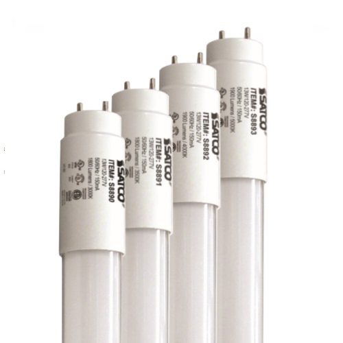 Satco 12W 4 Foot Hybrid T8 LED Tube, 5000K (Satco 12T8/LED/48-850/DUAL ...