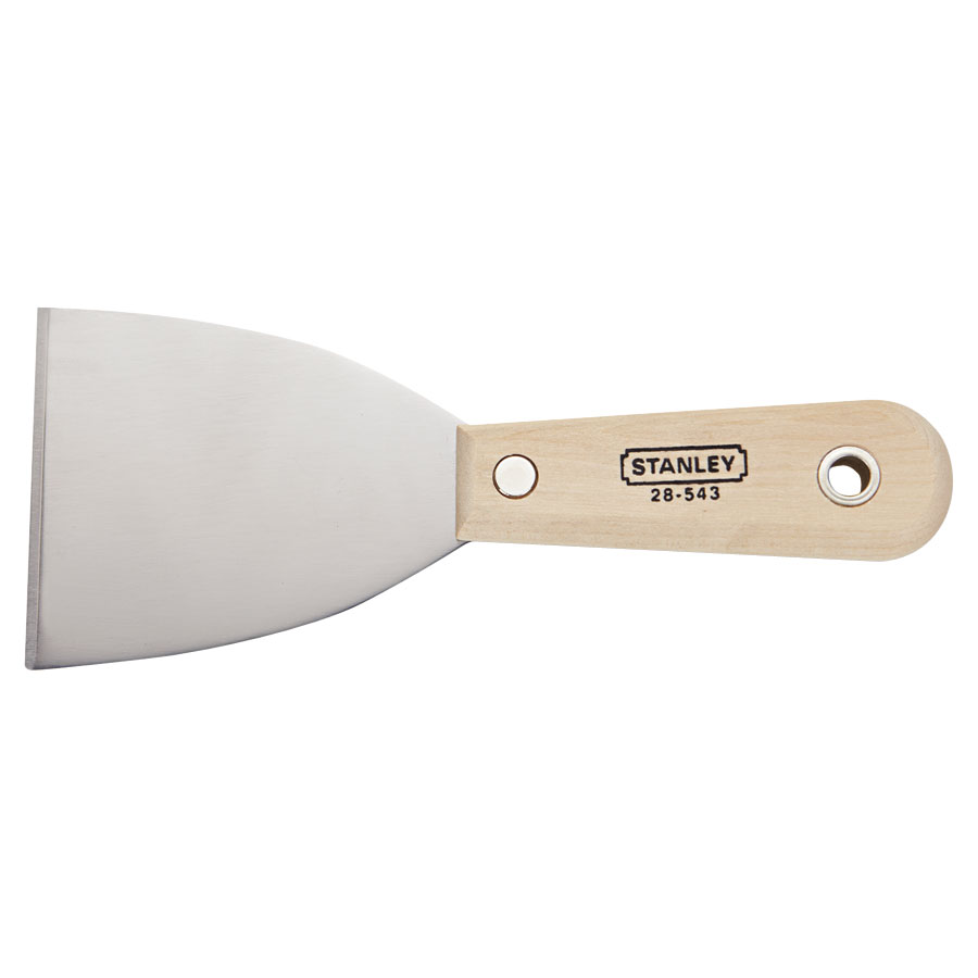 3'' Stiff Wood Handle Wall Scraper ( 28-543) | HomElectrical.com