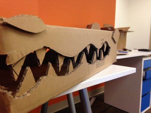 13 Days of Halloween: Cardboard Box Crocodile Mask | HomElectrical.com