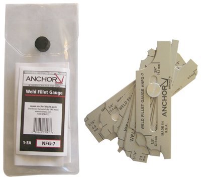 Anchor Anchor NFG-7 Weld 22 Steel Fillet Gauge Set (Anchor NFG-7 ...