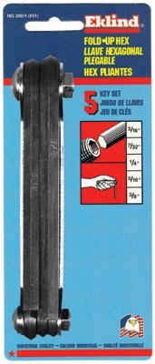 Eklind Inch Fold Up Hex Key Set (Eklind 20511) | HomElectrical.com
