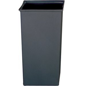 Rubbermaid Square Rigid Liner 24.6 Gallons, Gray (Rubbermaid FG356600 ...