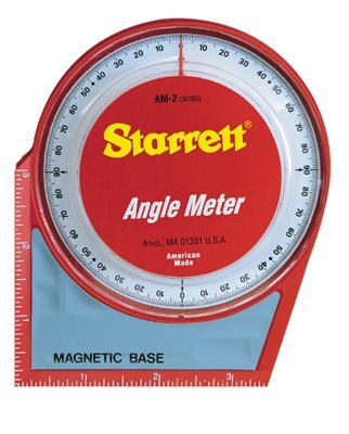 LS Starrett Angle Meter w/ Magnetic Base & Back (LS Starrett 36080 ...