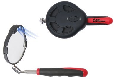 3 [3/8]'' Stainless Steel Lighted Inspection Mirror ( HTS-2LT ...