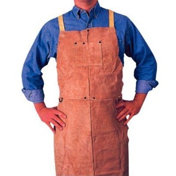 Anchor 24" x 36" Golden Brown Leather Bib Apron (Anchor Q-5 ...