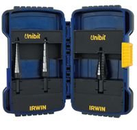 Irwin Three Piece Unibit High Speed Steel Step Drill Set (Irwin 10502 ...