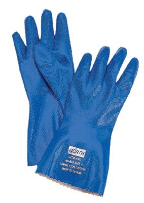North Safety Nitri-Knit Supported Nitrile Gloves (North Safety NK803/10 ...