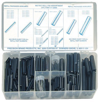 Precision 287 Piece Metric Roll Pin Assortment Kit (Precision 12960 ...