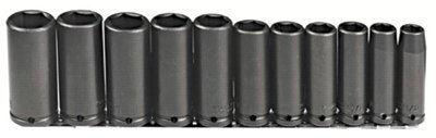 Proto 1/2" Drive 11 Piece Black Oxide Impact Socket Set (Proto 74112 ...