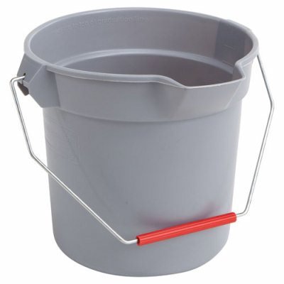 Rubbermaid 10 Qt Gray Brute Round Bucket (Rubbermaid 2963-GRAY ...