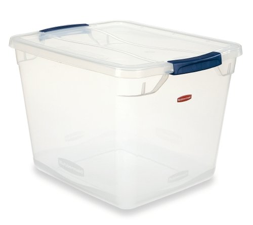 Rubbermaid See-Thru Storage Box with Snap Lid, 30 QT (Rubbermaid ...