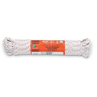 Samson Rope White Nylon Cotton Solid Braided Sash Cord (Samson Rope ...