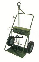 Green Steel Cylinder Cart With Pneumatic Wheels ( 552-16 ...