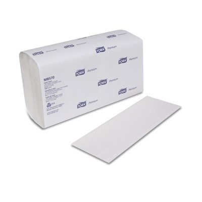 SCA Tissue White, 150 Count 1-Ply Multifold Premium Hand Towel-9.1 x 9. ...