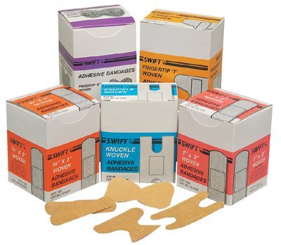 Swift First-Aid Fabric Fingertip "8" Adhesive Bandages (Swift First-Aid ...