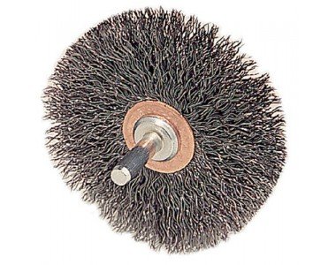 Weiler 3" Stem Mounted Wire Wheel for Wire Size 0.014" (Weiler 17617 ...