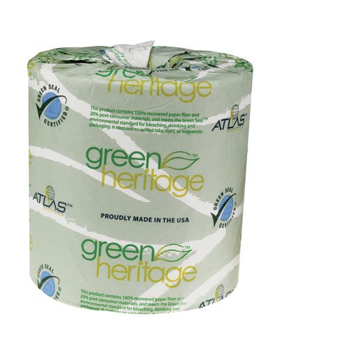 Green Heritage 2-Ply Bathroom Tissue, 4.5 in X 3.5 in ( 235GREEN ...