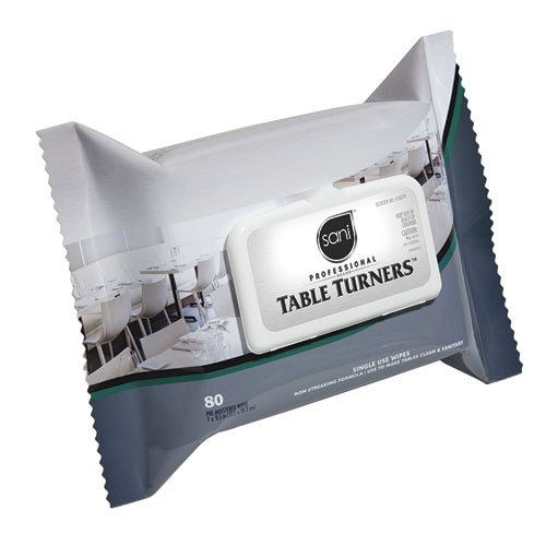 Sani Table Turners Food Service Premoistened Wipes (Sani A580FW ...