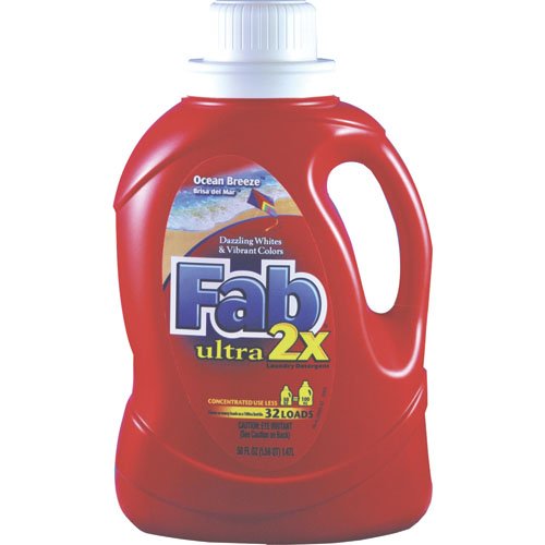 Fab 2X Ocean Breeze Liquid Laundry Detergent 50 oz ( 37155 ...