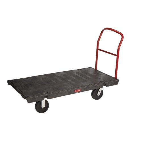 Rubbermaid Black 1000 lb Capacity Heavy-Duty Platform Truck 48X24 ...