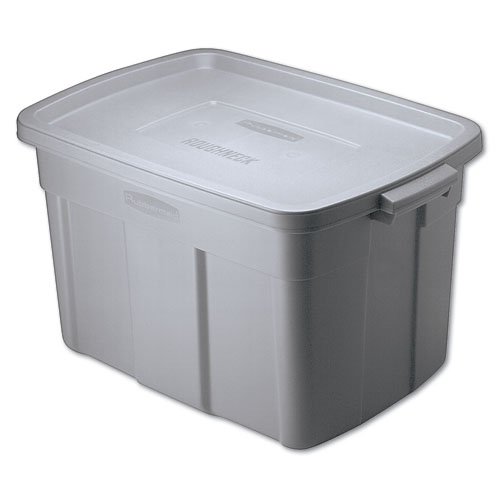 Rubbermaid Roughneck Steel Gray 14 Gal Storage Box (Rubbermaid 2212CP ...
