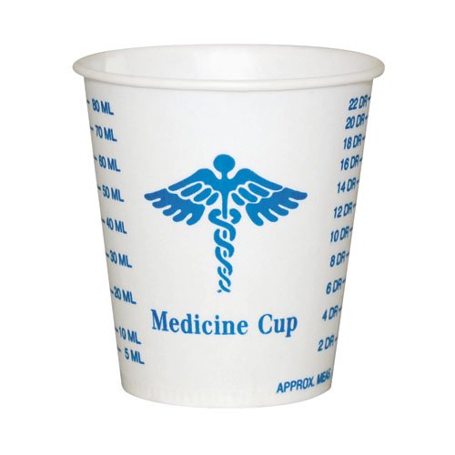 SOLO Waxed-Coated 3 oz. Graduated Medicine Paper Cups (SOLO R3 ...